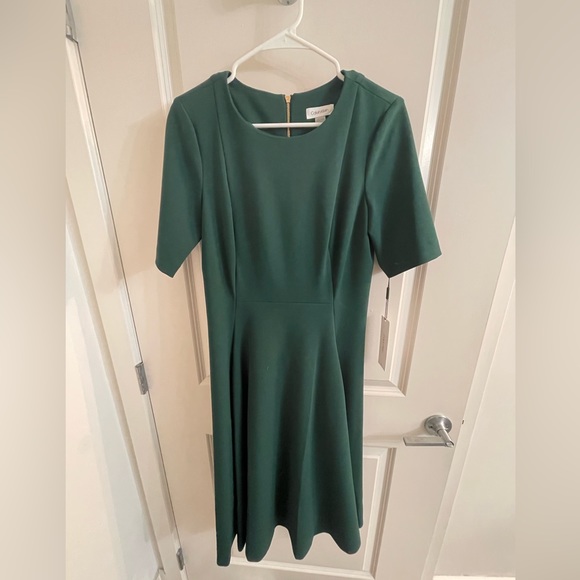 Calvin Klein | Dresses | Calvin Klein Emerald Green Dress | Poshmark